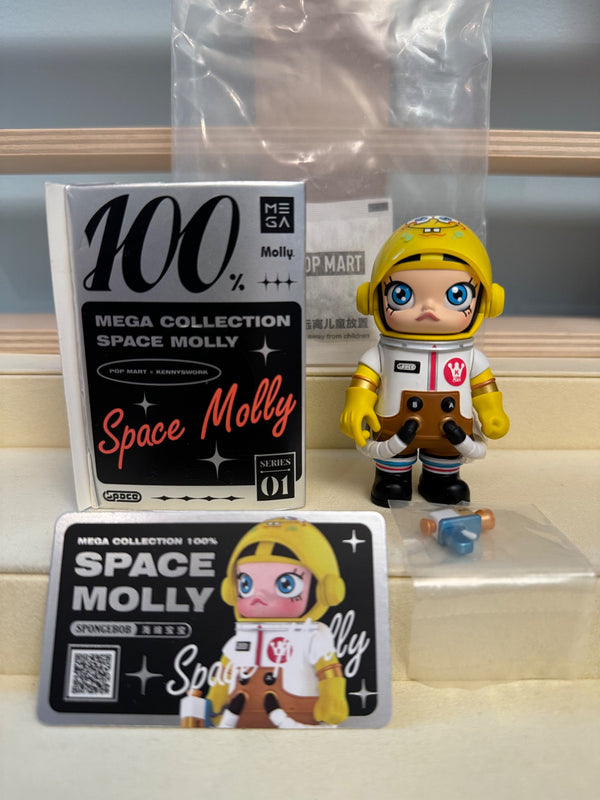 Pop Mart Space Molly 100% Series 01 - SpongeBob - Mindzai Toy Shop