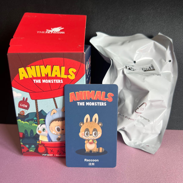 Raccoon - LABUBU Animals The Monsters - Pop Mart - Mindzai Toy Shop