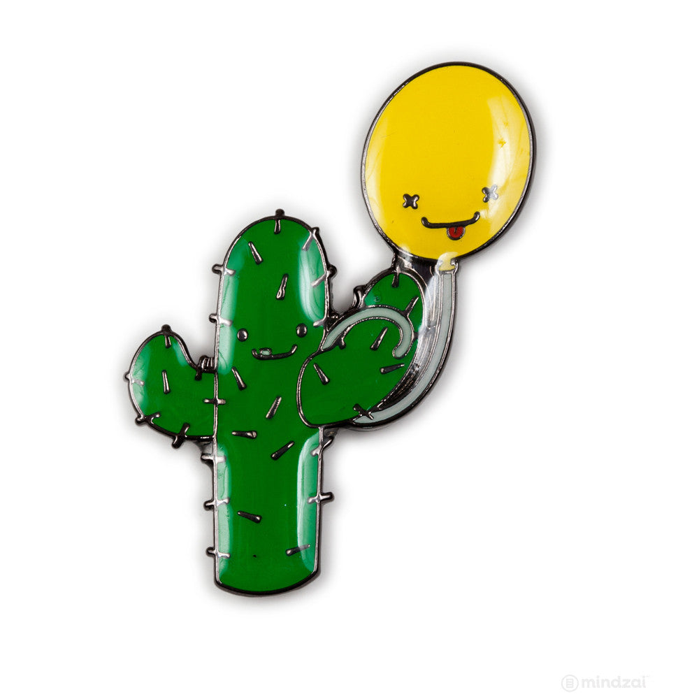 BFFS Prickles and Bob Enamel Cactus and Balloon Pin by Kidrobot x Trav ...